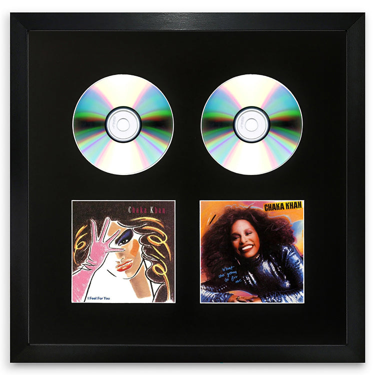 14x14" Oxford Black Double CD Frame | Black Mount – Photo Frames & Art