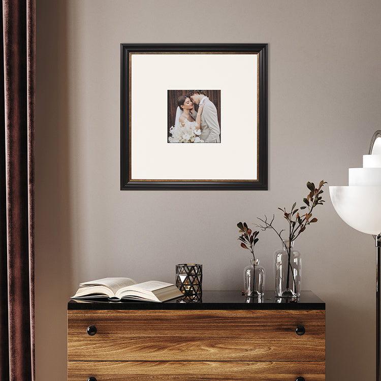 Oversized Mount 20x20" for 10x10" | Vintage Black – Photo Frames & Art