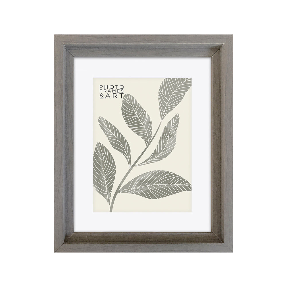 Everyday 10x8 Photo Frame With Mount | Hoxton Grey – Photo Frames & Art