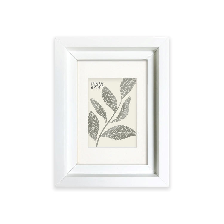 Everyday 6x4 Photo Frame With Mount | Hoxton White – Photo Frames & Art