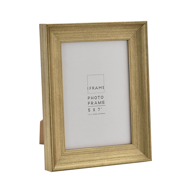 7x5" Photo Frame | Brushed Gold – Photo Frames & Art