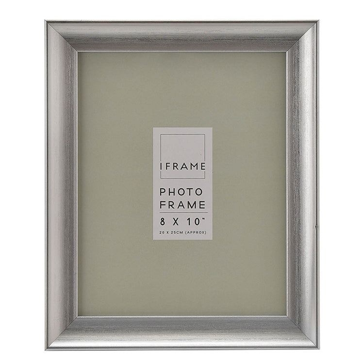 10x8" Photo Frame | Brushed Silver – Photo Frames & Art