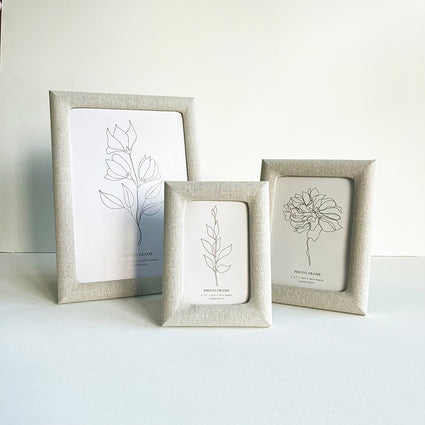 6x4 Linen Photo Frame | Cream – Photo Frames & Art