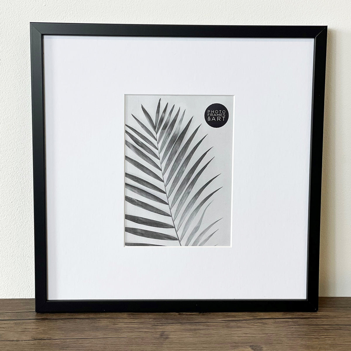 Oversized Mount Wooden 12x12" Black Frame For 7x5" | Signature Collect ...