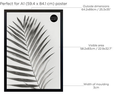 A1 Poster Frame | A1 Black Picture Frame | PF&A – Photo Frames & Art