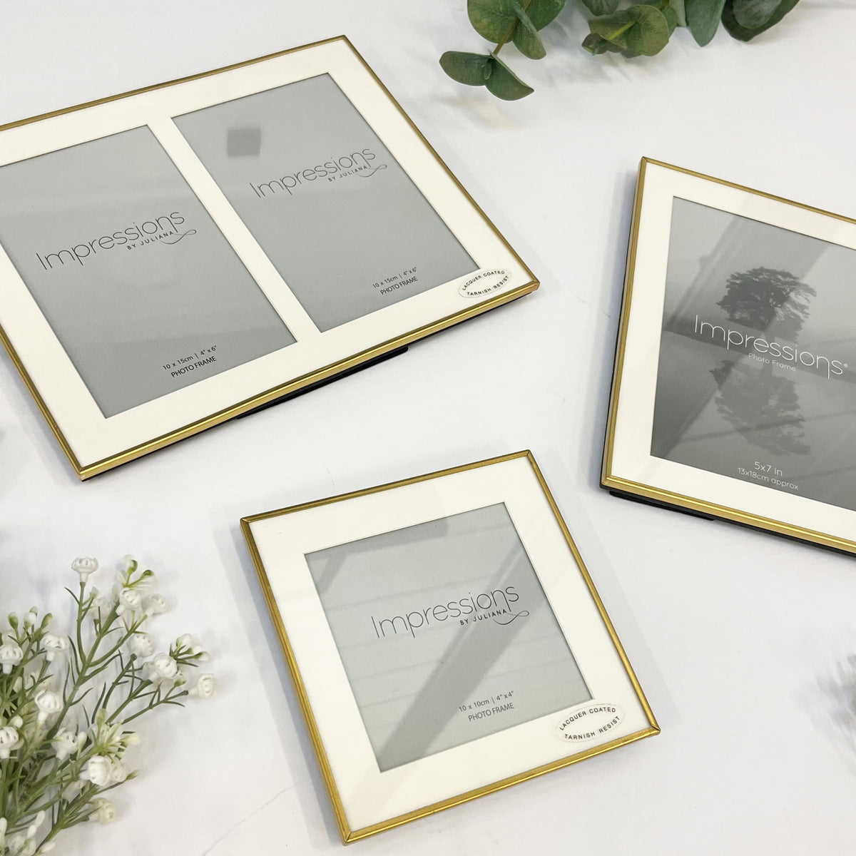 Brushed Brass Fine Gold Photo Frames | 4 sizes available – Photo Frames ...